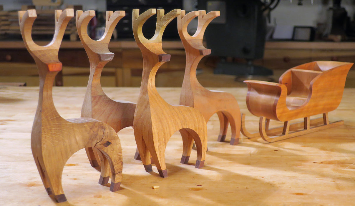 Band Saw Reindeer and Sleigh Plan Combo – Workshop Companion